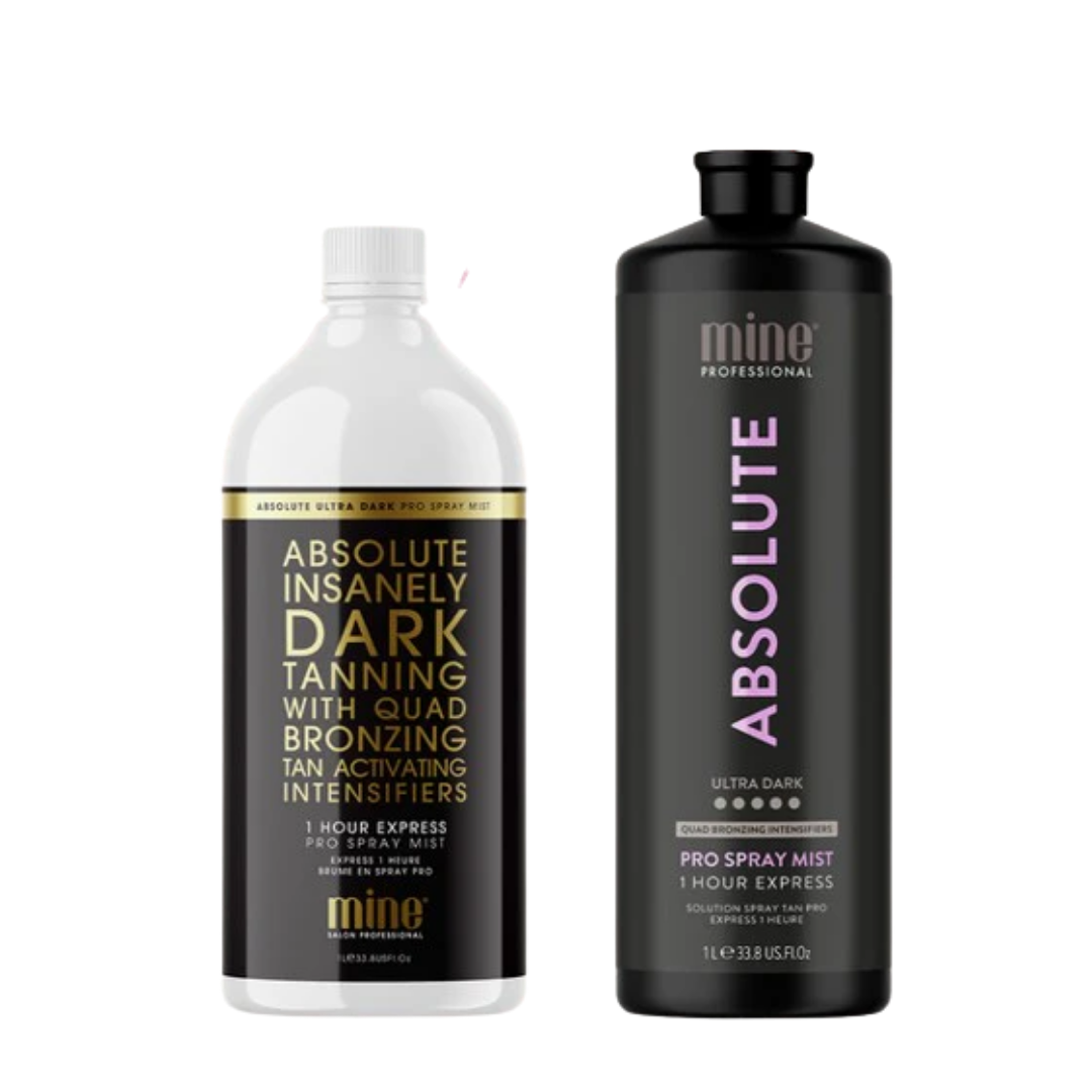Mine Tan Absolute Tanning Mist - 1L | Ultra Dark Quad Bronzing Tan ...
